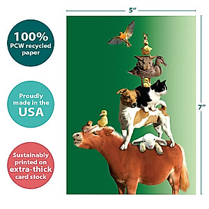 Tree-Free Greetings - Humorous Birthday Cards for Son - Artful Designs - 1 Card + Matching Envelopes - Made in USA - 100% Recycled Paper - 5"x7" - Piled High (GO61470)