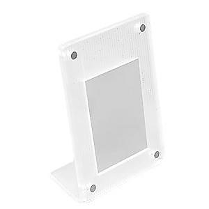 Photo Frame, Sturdy Acrylic Tabletop Photo Frame Decorative Clear Simple Cleaning for Home (Transparent (Wave Pattern))