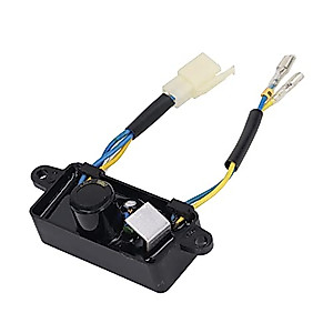 WOOXGEHM AVR Automatic Voltage Regulator, Single Phase 6 Wire Generator Voltage Regulator, Good Toughness AVR Voltage Regulator for 1‑2.5KW Generator