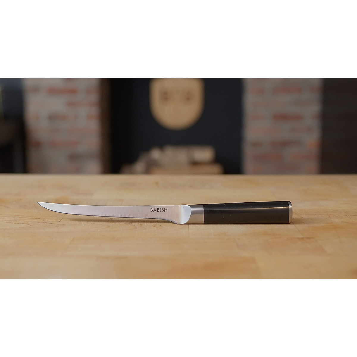 Babish High-Carbon 1.4116 German Steel Cutlery, 8-Inch Boning Kitchen Knife