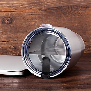 Spill Proof Lid With Straws For 30 oz YETI Rambler,SOEOR Tumbler, Ozark Trail Cup And Other Brands Vacuum Insulation Stainless Steel Tumblers 30oz