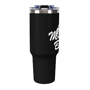 Mama Bear 40oz Water Bottle Double Wall Insulated Tumbler with Handle Leakproof Travel Mug Deep Blue-style