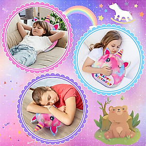Vpkefla 15'' Unicorn Stuffed Animals Plush Pillow Soft Fluffy Stuffies Doll Gifts for Kids Toddlers Home Room Christmas Decorations Birthday Gift for Girls Kids (Unicorn)