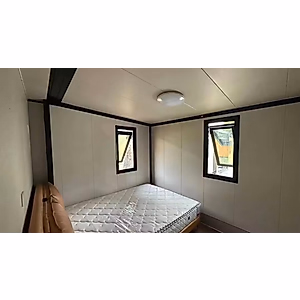 Expo Groups Foldable 20/40FT prefab House, Exquisitely Designed Modern 4 Bedroom, 1 Living Room, 1 Full Equiped Bathroom and Kitchen, Villa Prefab House, Custom Pre-Wired (40FT)