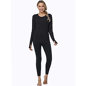 CADMUS Quick-Drying Running Long Sleeve Shirt for Women Workout Shirts,Black,Small