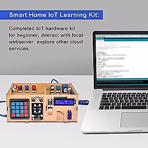 OSOYOO Smart Home IoT Learning Kit for Arduino, Wooden House Model, DIY IoT Programming, Internet of Things kit