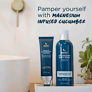 Abundant Natural Health MAG I.C. Magnesium Lotion Infused with Cucumber for Fast Relief, Soothes and Relaxes Muscles, Effective and Quick Absorption, Fragrance-Free, 90mL