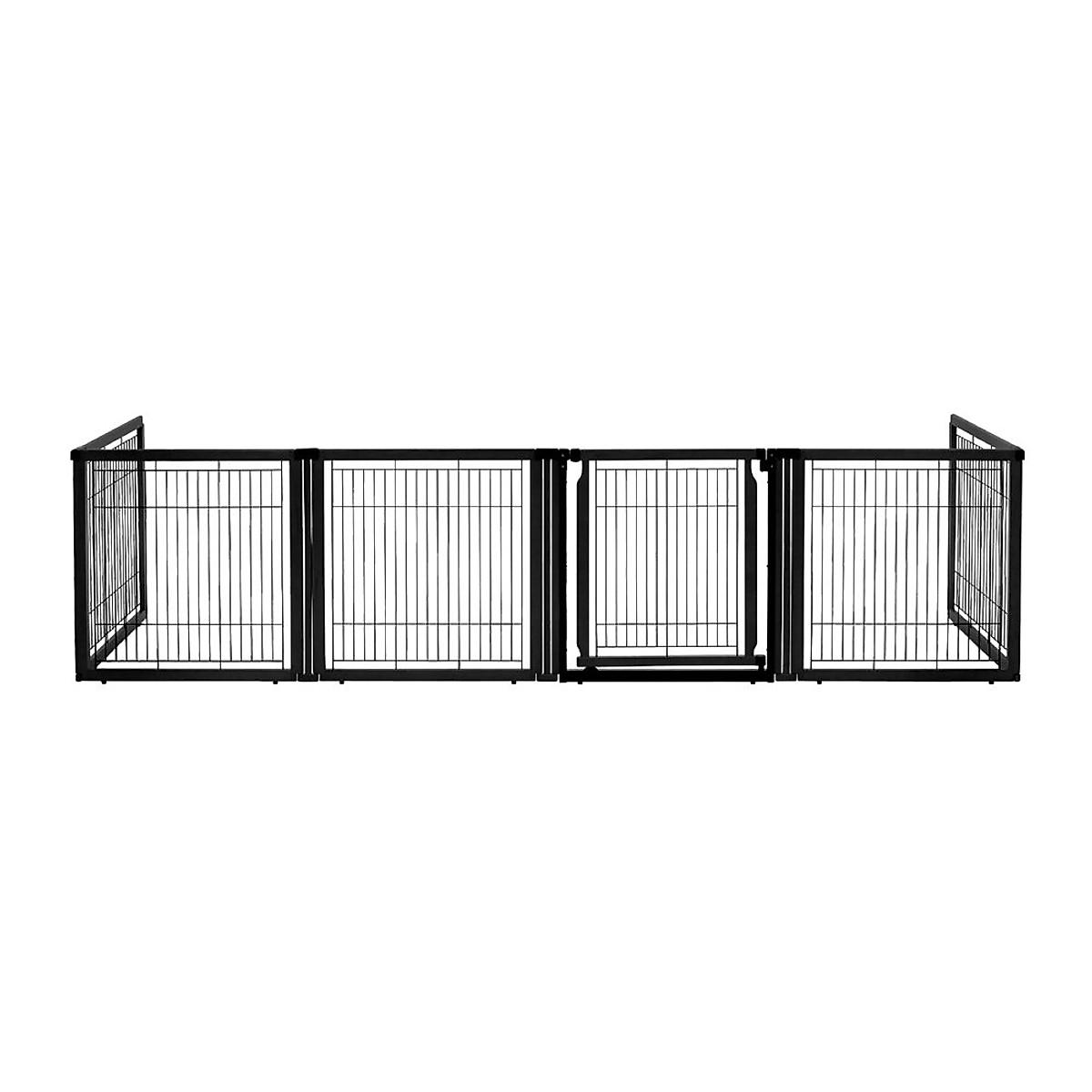 Richell Convertible Elite 6 Panel Pet Gate Black