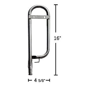 Hongso #304 Curved Stainless Steel Burner Replacement for Dyna-Glo DGP350NP, Master Forge MFA350BNP MFA350CNP, Pipe Burner Tube Left and Right 1 Pair Curved Pipes SBT351