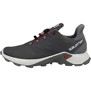 Salomon Supercross 3 Trail Running Shoes for Men, Ebony/Lunar Rock/Quiet Shade, 8