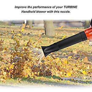 Flat Nozzle for WORX TURBINE Soffiatore Ugello Electric Leaf Blower, Work for WG519, WG520, WG546, WG591 Models. (7" long)