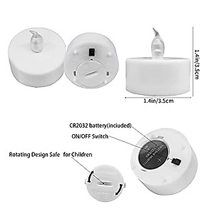 TEECOO 50pcs Battery Tea Lights Electric Candles Flickering Realistic Flameless LED Tealights Long Lasting Operated Candles Decoration for Party and Gifts Ideas