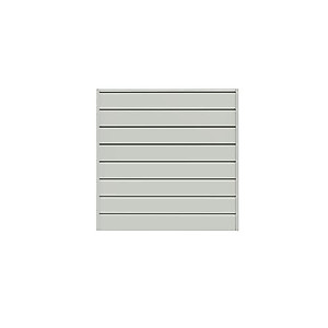 CrownWall PVC Slat Wall Panels Garage Wall and Home Organizer Storage System | Heavy Duty Organization and Easy Installation | 4ft by 4ft (16 sqft) Section, Graphite