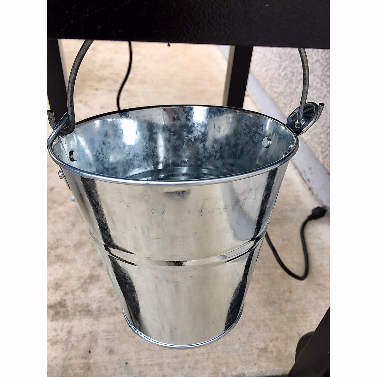 10 Large Galvanized Buckets 6" Tall 6.25" Wide at TOP 4" Wide at Bottom Arts Crafts Wedding