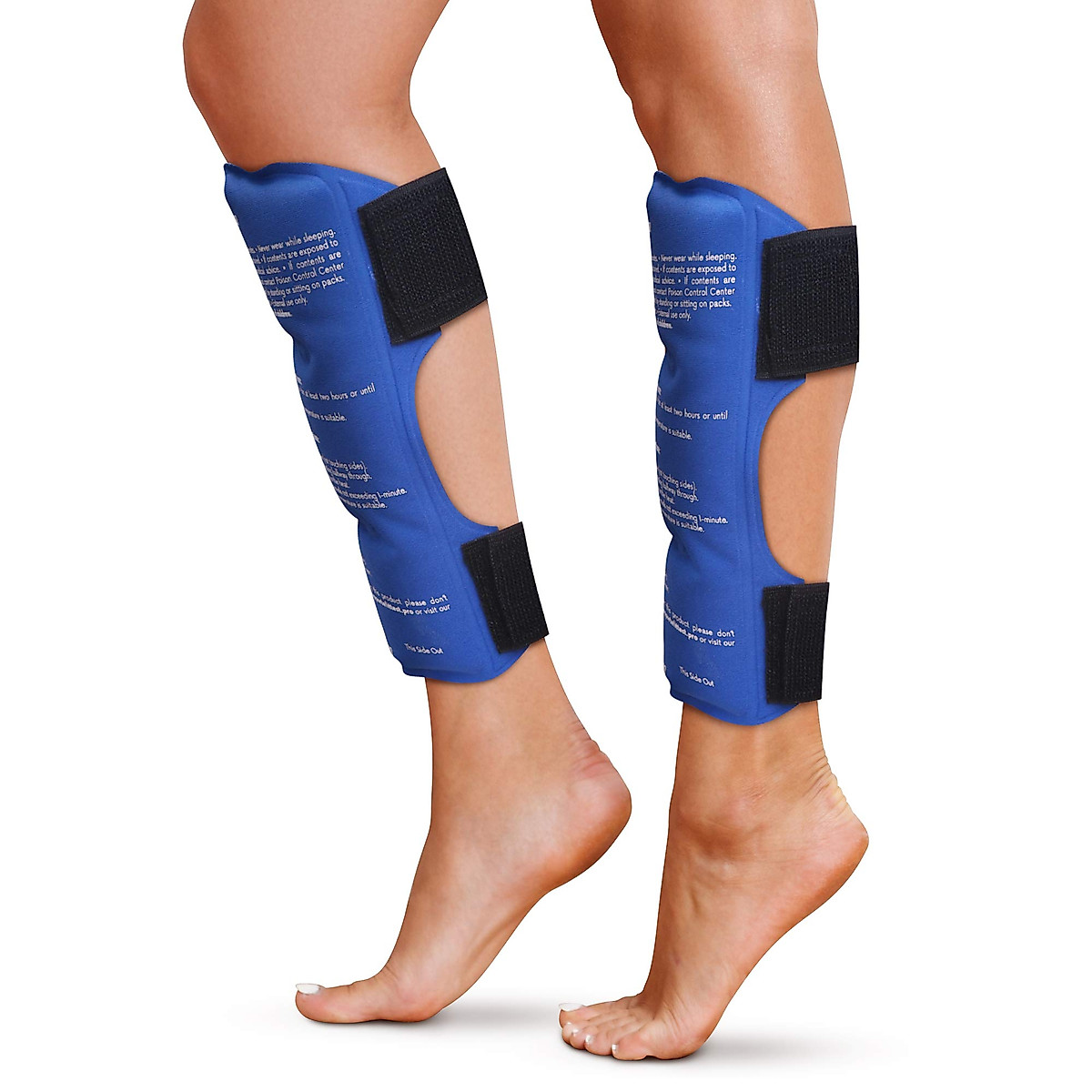 Shin Splint Ice Packs, HSA and FSA Eligible Reusable Hot and Cold Therapy Wrap | Leg or Calf Pain Relief | Advanced Soft Gel Technology | Freezable and Microwavable | Running Injuries & Recovery