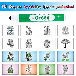 Nicecho Dot Markers, Washable Dot Markers for Kids Toddlers & Preschoolers, 24 Colors Bingo Paint Daubers Marker Kit with Free Activity Book