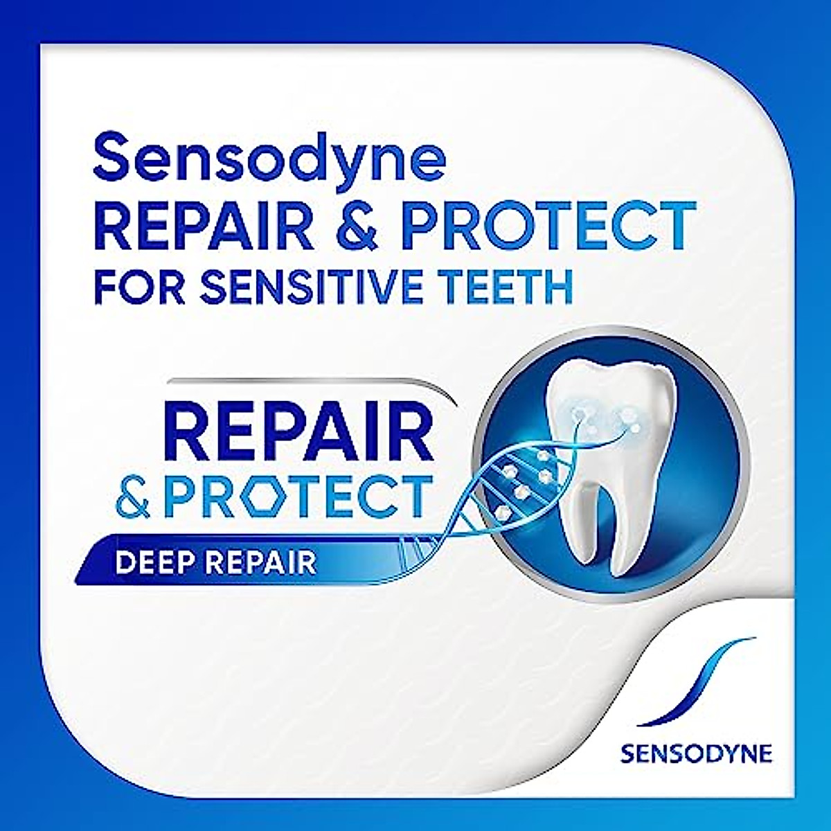 Sensodyne Repair and Protect Whitening Toothpaste, Toothpaste for Sensitive Teeth and Cavity Prevention, 3.4 oz (Pack of 3)