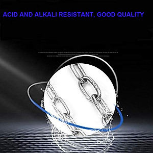 MIKMAYTOO Heavy Duty Stainless Steel Chain 550LB Capacity for Punching Bags Hanging Chair Hammocks Swing Trapeze Yoga (68, 4MM-2 PCS)