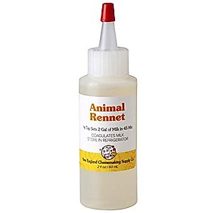 Liquid Rennet - Animal Rennet for Cheese Making (2 oz.)