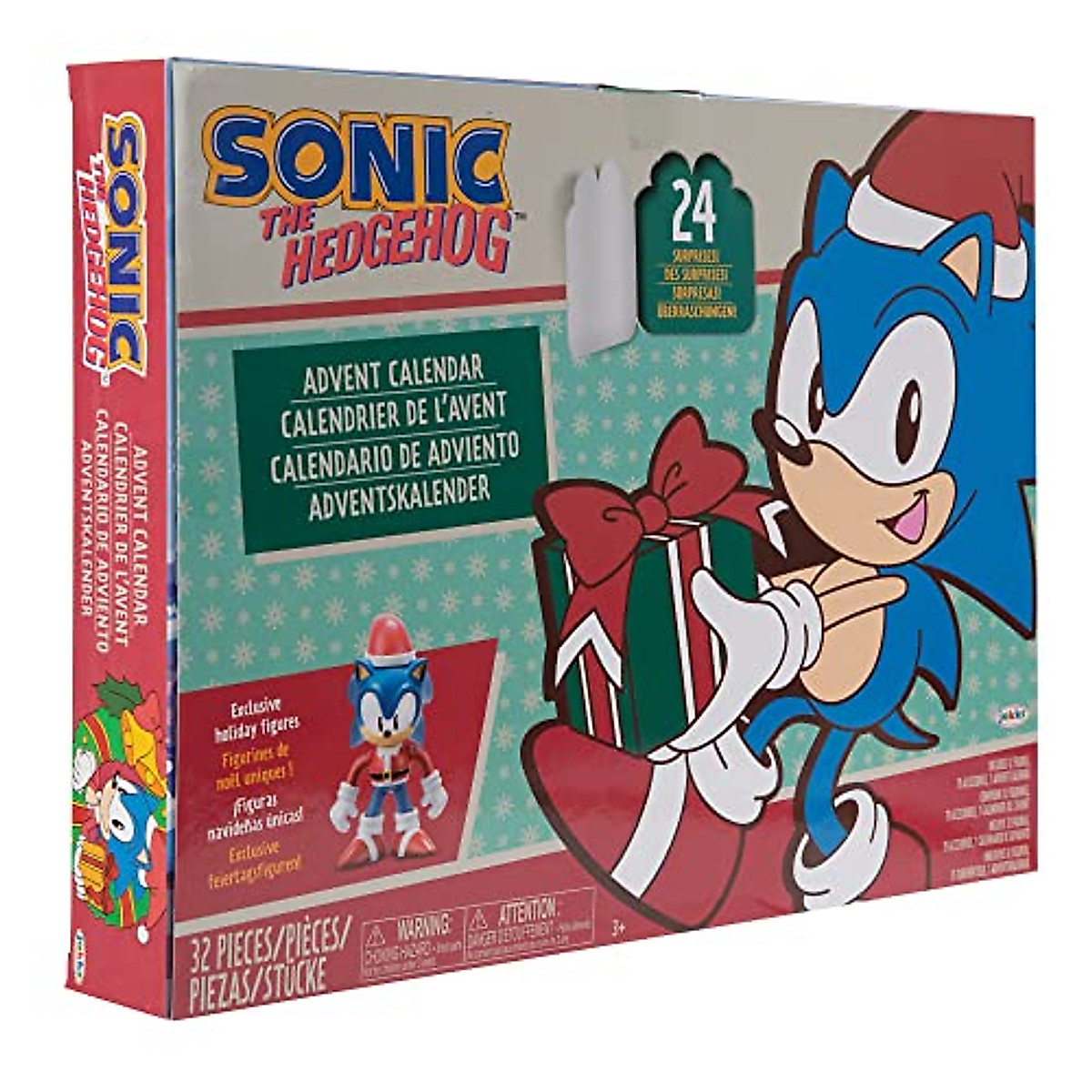 Sonic The Hedgehog Advent Calendar - 24 Surprises with Exclusive Collectible 2.5 Inch Holiday Action Figures!