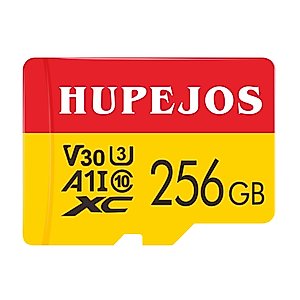 HUPEJOS 256GB Memory Card, Full HD, SD Card V7/V8 Full Size SD