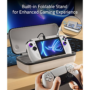 Syntech Hard Carrying Case and Mini Dock Station Compatible with ASUS ROG Ally Console and Accessories.