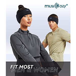 MUSICOZY Sleep Headphones Bluetooth Sports Headband Ear Warmers EarMuffs for Winter Side Sleepers Running Travel Yoga Meditation, Headband & EarMuff, Pack of 3