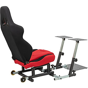 SimFab Modular Flight Simulator Cockpit For General, Civil and Commercial Aviation, MSFS Edition, Compatible With Logitech, Honeycomb, Turtle Beach, CH Products (Black)