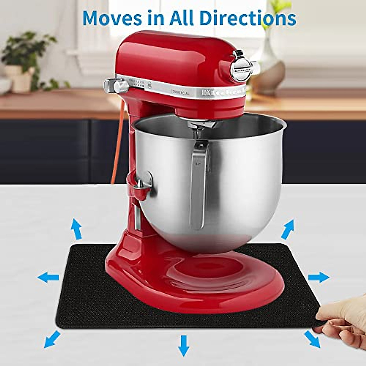 Air Fryer Heat Resistant Mat Kitchen Countertop Heat Protector Mats Kitchen Countertop Protector Appliance Slider Mat for Air Fryers Toaster Ovens Coffee Maker Blender and More