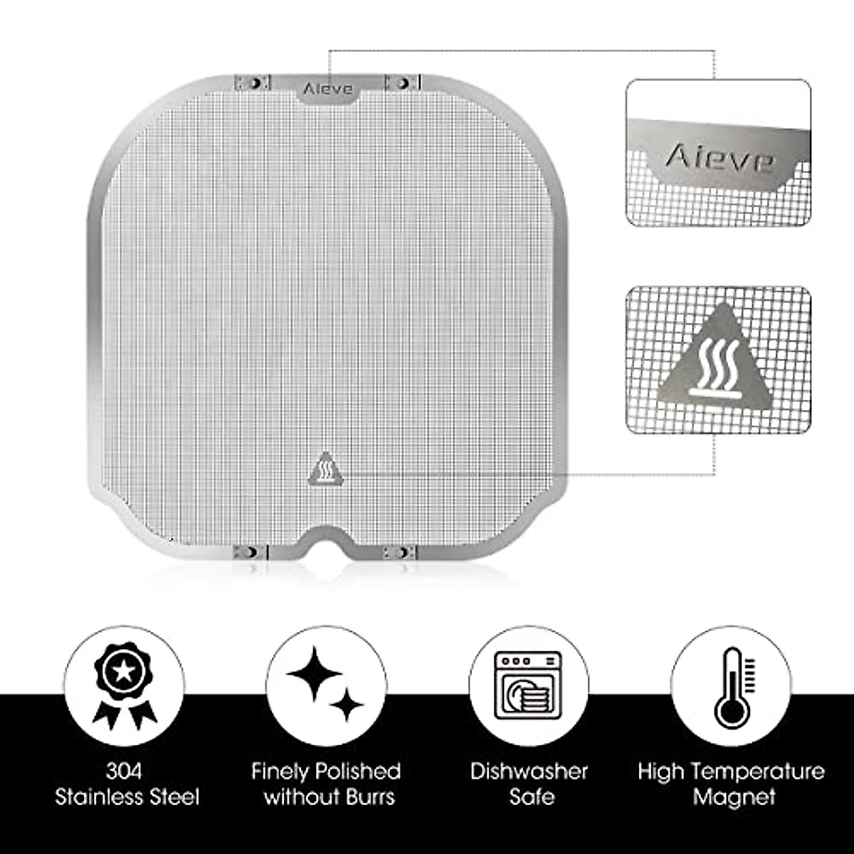 AIEVE Air Fryer Accessories Air Fryer Splatter Screen Compatible with COSORI 5.8 QT Air Fryer