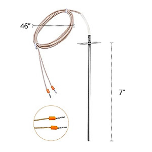 Foedo 7 inches RTD Temperature Probe Sensor for Traeger Wood Pellet Grills Thermostat