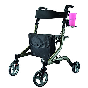 Freedom Easy to use Wheelchair/Walker Folding Cup Holder with Easy Universal Clamp