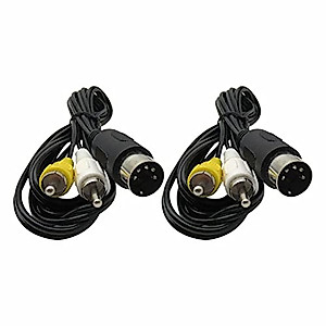 BLUE ELF New 6FT RCA TV AV Audio Video Cord Cable for Sega Genesis 1 & Sega Master System