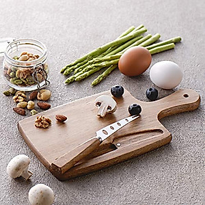 Home Mini Cutting Board With Magnetic Knife Small Fruit Cheese Cutting Board Solid Bamboo Wood Board For Baby infant dormitory,camping cutting board and knife set