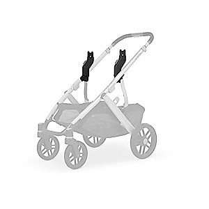 UPPAbaby Vista V2 Stroller- Greyson (Charcoal Melange/Carbon/Saddle Leather) + Upper Adapters + RumbleSeat V2- Greyson (Charcoal Melange/Carbon/Saddle Leather)