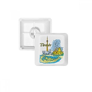 DIYthinker Canada Flavor Toronto Scenery Landmark Keycap Mechanical Keyboard PBT Gaming Upgrade Kit