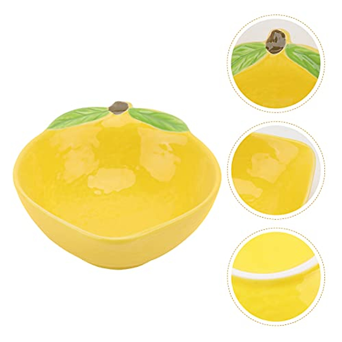Dessert Dish Plates Snacks Fruit Salad Platter Ceramic Bowl Dish Platter Pastry Plate Lovely Table Decoration Lemon