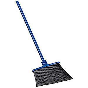 Quickie Extra-Reach Angle Broom, Flagged Bristles, Angle Broom for Garages, Courtyard, Sidewalks, Decks and Outdoor Surfaces, Perfect for Home Kitchen Room Office Floor