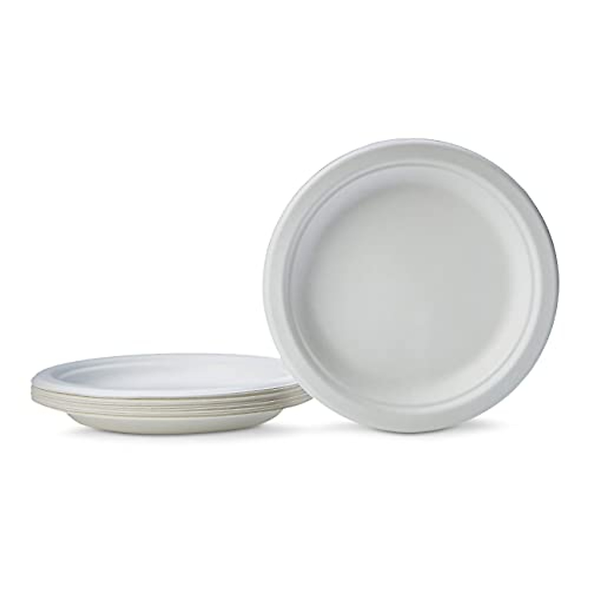 Amazon Basics Compostable Plates, 6-Inches, 125 Count