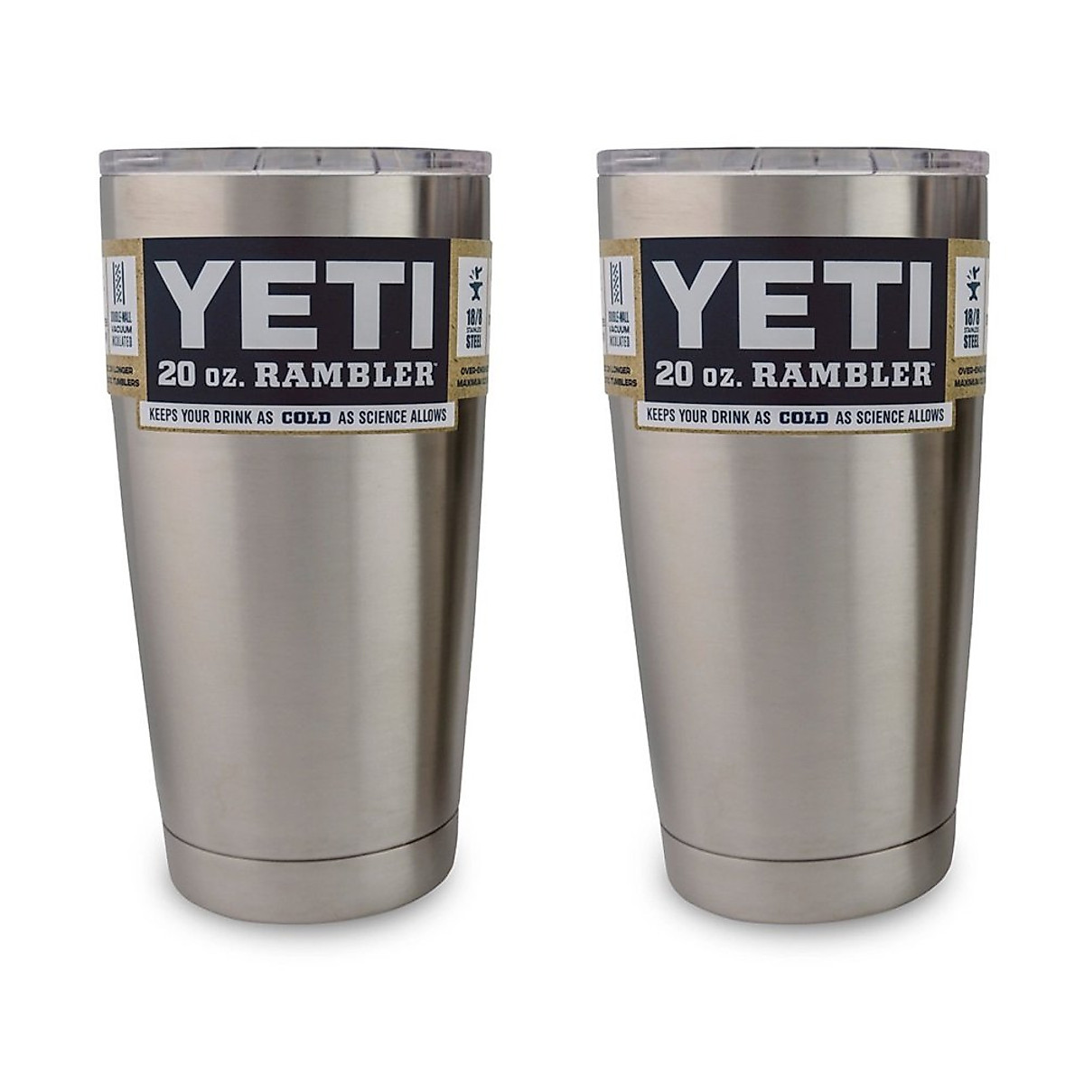 Yeti Rambler Stainless Steel 20oz,set of 2