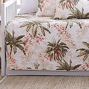 Tommy Bahama - Daybed Set, Cotton Bedding with Matching Shams & Pillow Cover, Lightweight Home Decor for All Seasons (Bonny Cove Beige, Daybed)