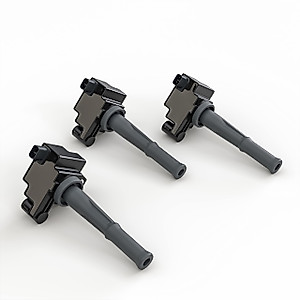 Ignition Coil Pack Set of 3 - Compatible with Tacoma, 4Runner, Tundra, T100 3.4L V6 Models - Replaces Part 90919-02212 - Models Years 95, 96, 97, 98, 99, 2000, 2001, 2002, 2003, 2004