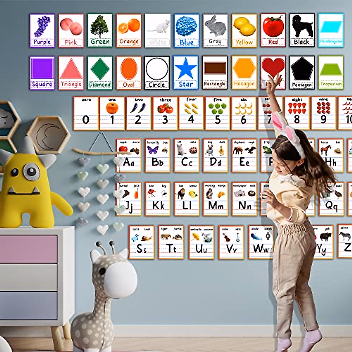 Engaging 59 Pieces Alphabet Bulletin Board Set for Kids