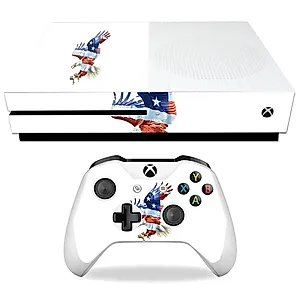 MightySkins Skin Compatible with Microsoft Xbox One S - American Eagle | Protective, Durable, and Unique Vinyl Decal wrap Cover | Easy to Apply, Remove, and Change Styles | Made in The USA