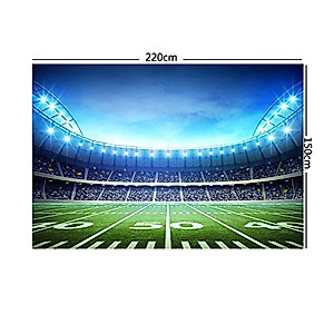 HUAYI Football Field Backdrop Newborn Photography Props Photography Background Baby Photo Studio Props 5x7ft YJ-024
