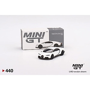 Bugatti Chiron Super Sport White 1/64 Diecast Model Car by True Scale Miniatures MGT00440