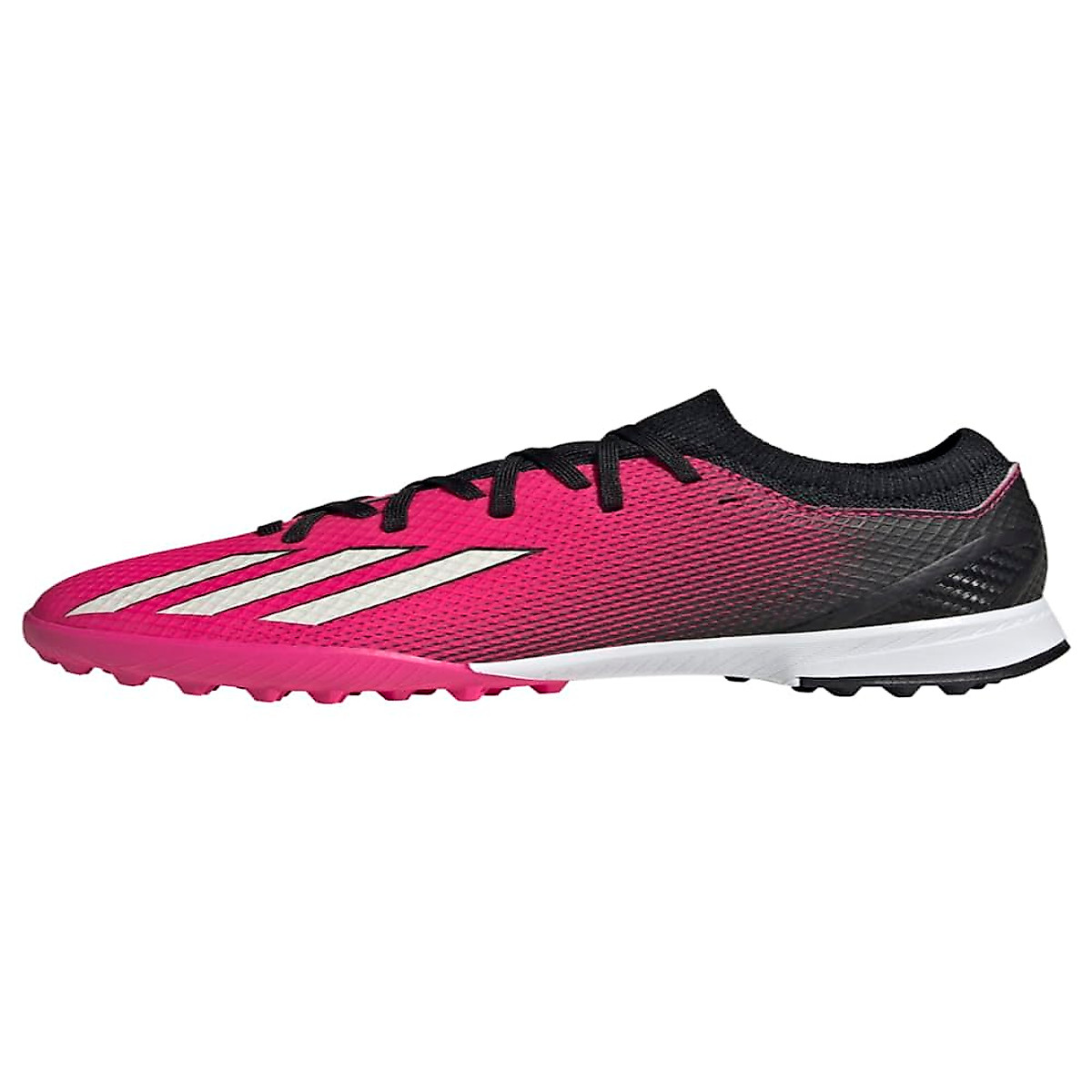 adidas X SPEEDPORTAL.3 Turf Soccer Shoe, Team Shock Pink/Zero Metallic/Black, 5.5 US Unisex Big Kid
