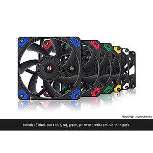Noctua NF-A12x15 PWM chromax.Black.swap, Premium Quiet Slim Fan, 4-Pin (120x15mm, Black)