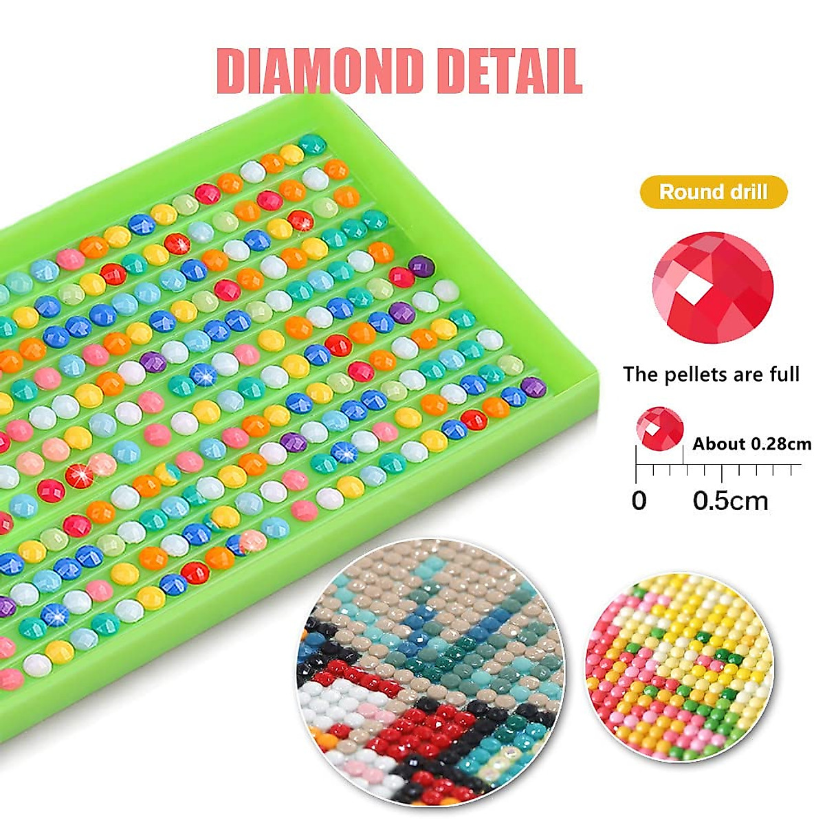 ARPADAMO Adult Beginner Christmas Diamond Art Painting Kit, Full Diamond Diamond Dot Painting Beginner, Round 5D Paint & Diamond Art Painting Set DIY Adult Craft Kit (11.8x15.7in)