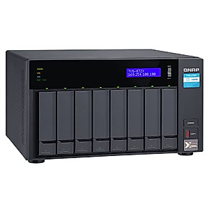 QNAP TVS-872X-i5-8G-US Desktop 8-bay NAS/iSCSI IP-SAN, Intel® Core™ i5 6-Core Processor, 8GB DDR4 RAM, 10GbE*1 (BASE-T), 1GbE*2